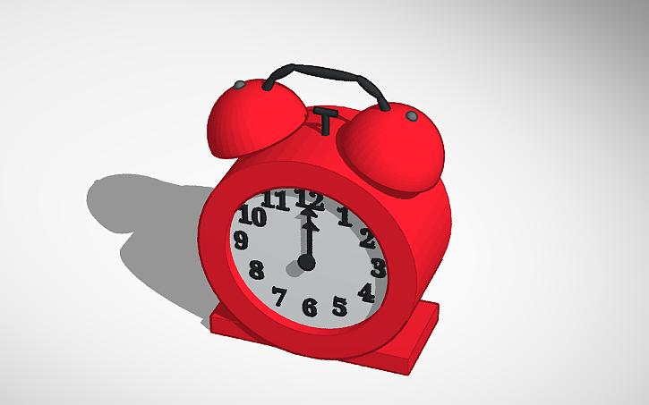 3D design Working clock - Tinkercad