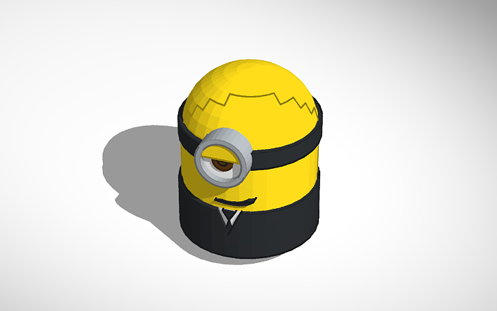 3D design Stuart in a suit - Tinkercad