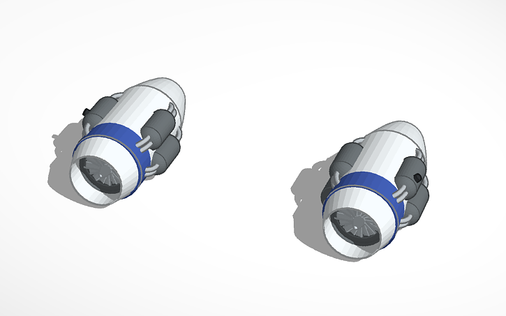 3D design Jet engine - Tinkercad