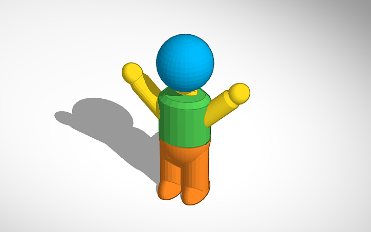 3D design Human Body - Tinkercad
