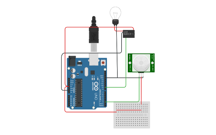 Circuit design lamp - Tinkercad
