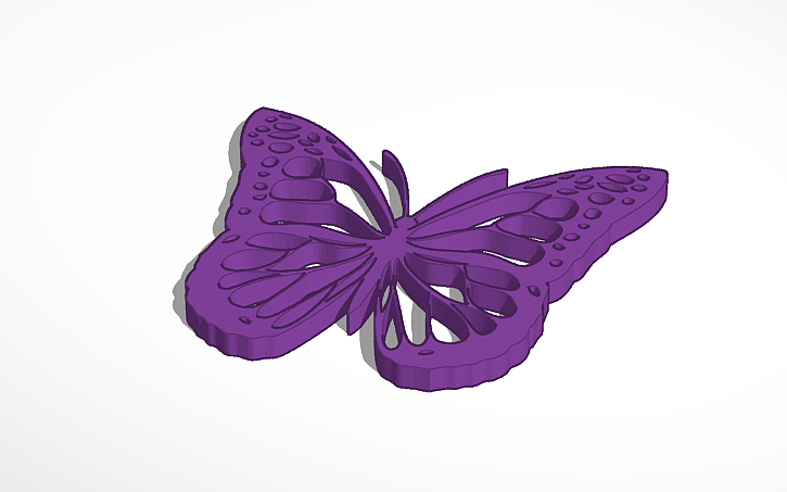 3D design Butterfly - Tinkercad