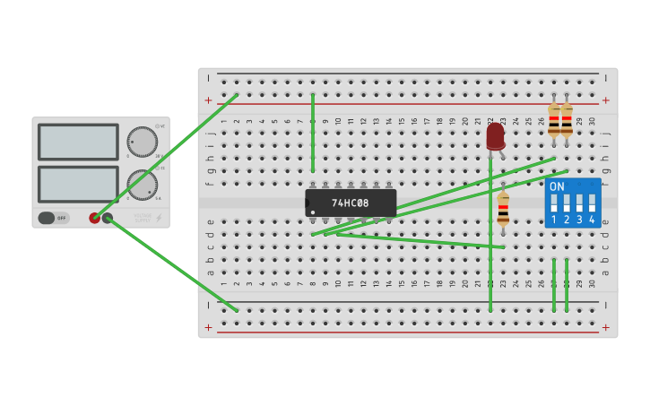 Circuit design AND_Gate | Tinkercad