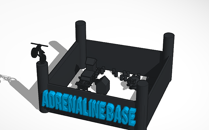 3D design adrenaline base | Tinkercad