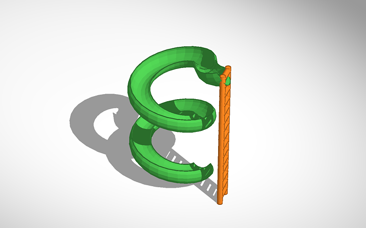 3D design Copy of Water Slide - Tinkercad