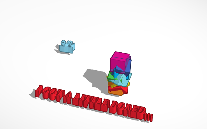 3d Design Abstract Art Tinkercad