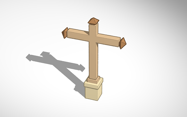 3D design mission cross - Tinkercad