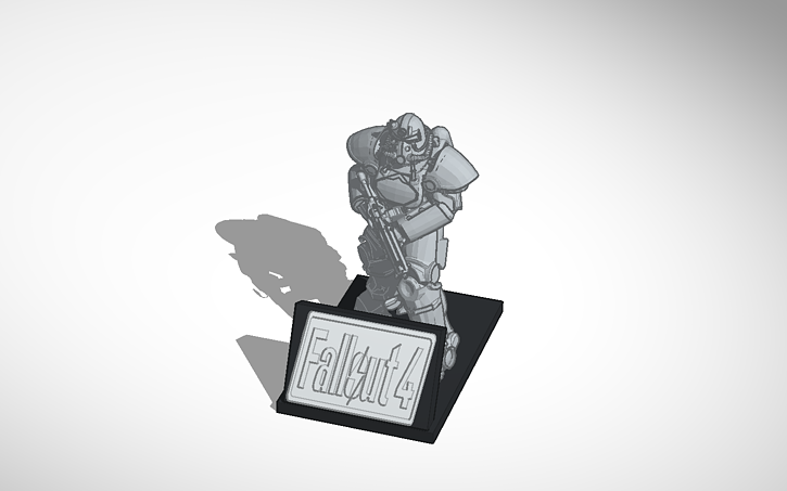 3D design Fallout 4 display ready | Tinkercad