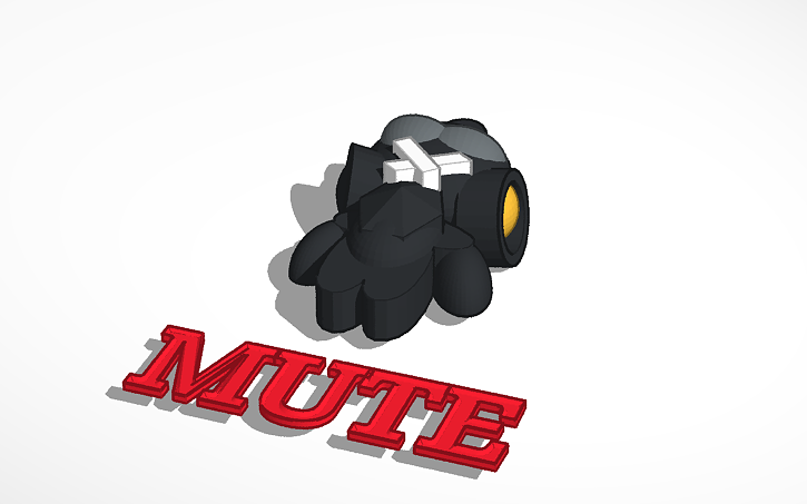 3D design Mute R6 - Tinkercad