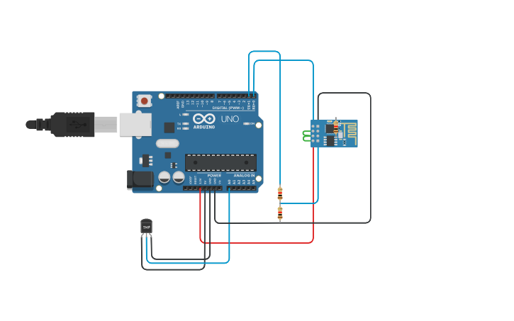 Circuit design IoT project IPA 2 - Tinkercad