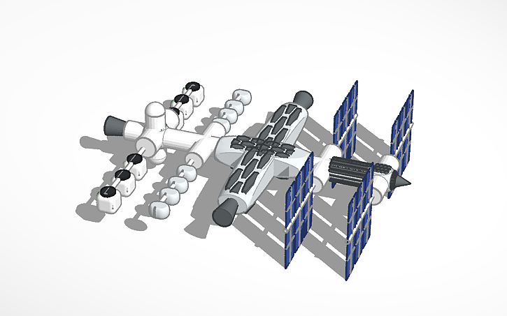 3D design Orbital Space Station. - Tinkercad