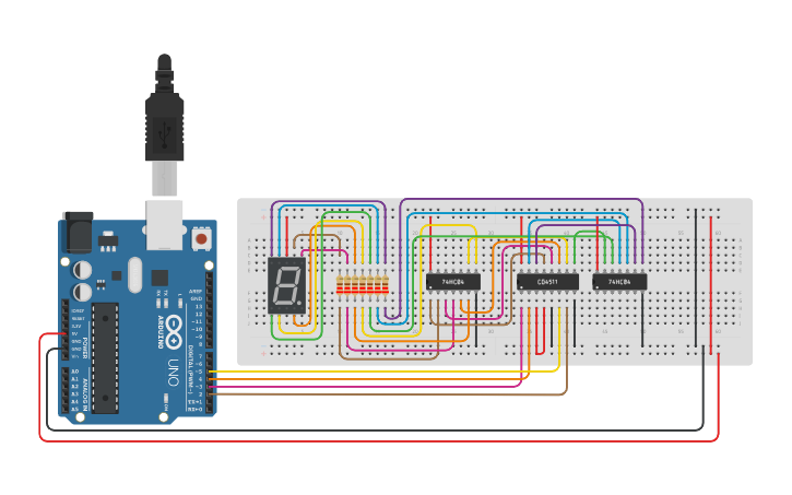 Circuit Design Arduino Display 7 Segmentos Driver 4511 Tinkercad 0886