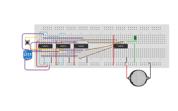 Circuit design Digital Lock ;) - Tinkercad