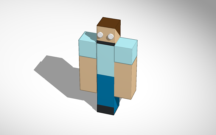 3D design Minecraft Steve - Tinkercad