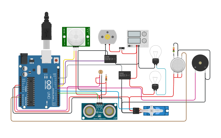 Circuit Design Copy Of Arduino Project Home Automation Tinkercad 7602