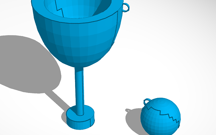 3D design Ball and cup game - Tinkercad