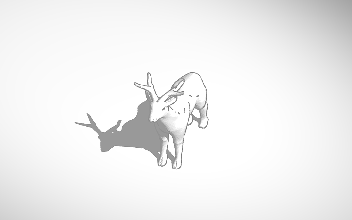 3D design Deer - Tinkercad