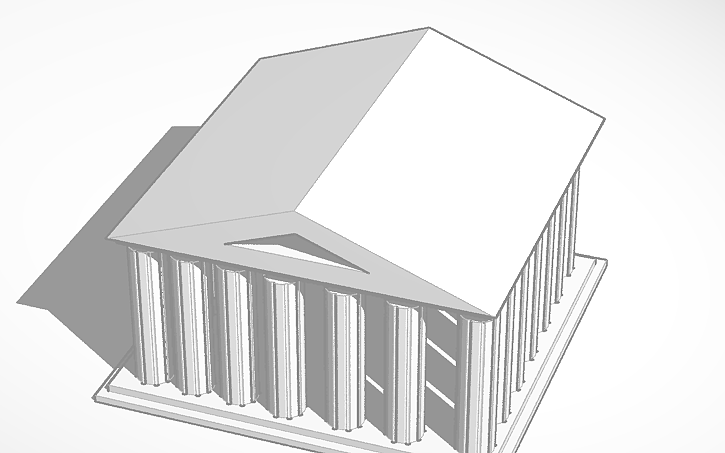3D design Parthenon - Tinkercad