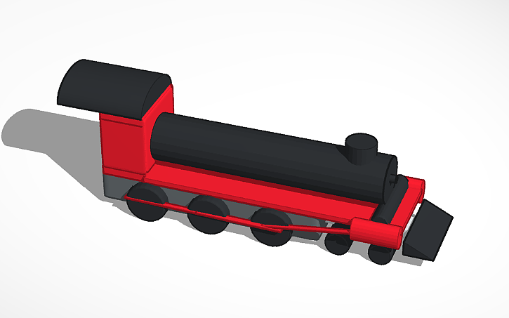 3D design steam train - Tinkercad