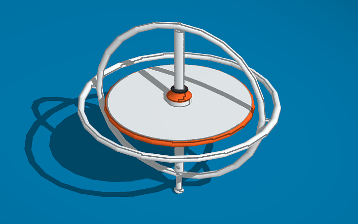 3D design Working Sim lab Gyroscope - Tinkercad
