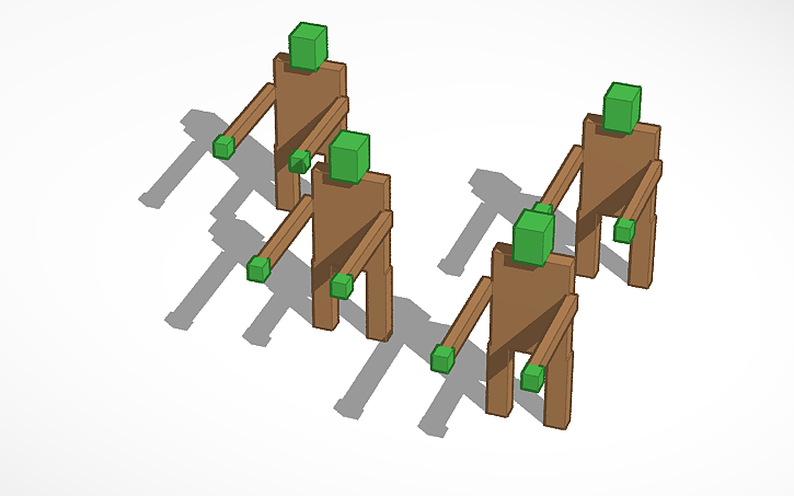 3D design zombies - Tinkercad