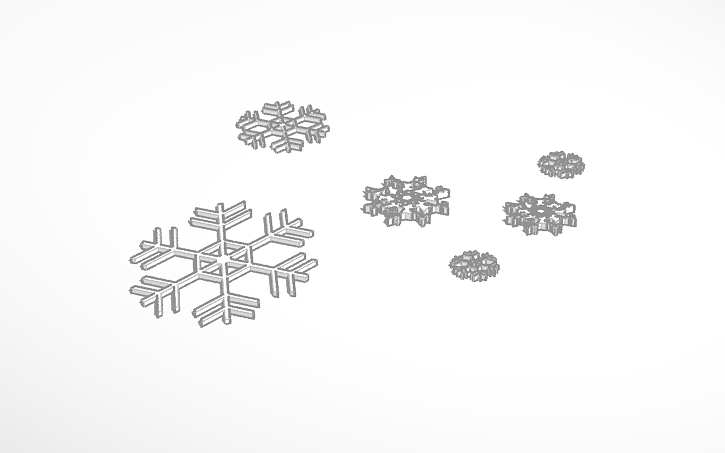 3D design Snowflakes | Tinkercad