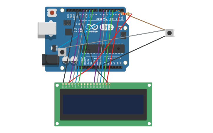 Circuit Design Copy Of Arduino Lcd Game Tinkercad
