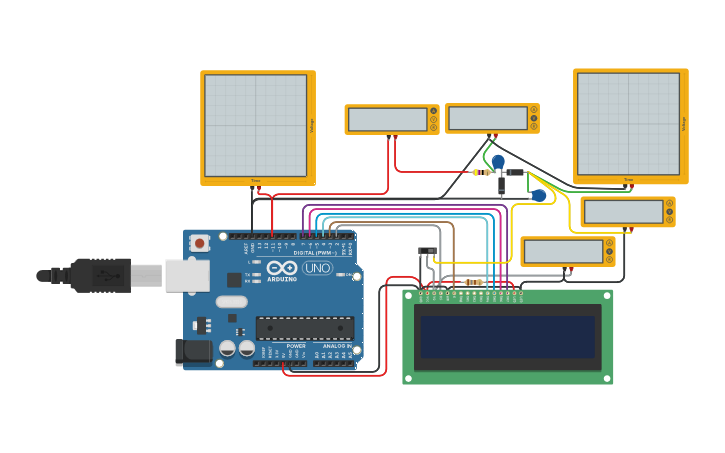 Circuit design Negative Voltage with Arduino (Vee) 2 | Tinkercad