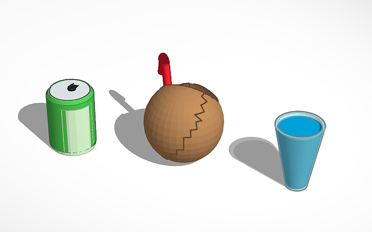 3D design Collection Of Cups - Tinkercad