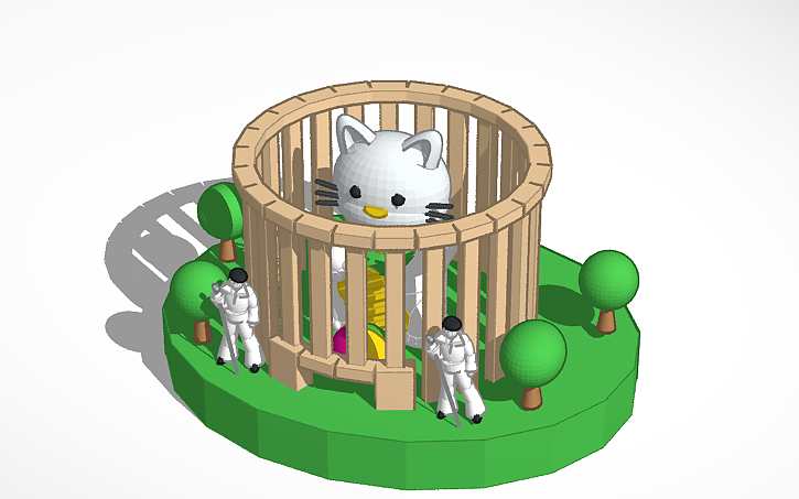3D design Cat Cage - Tinkercad