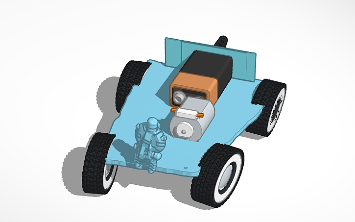 3D design giselle toy car project - Tinkercad