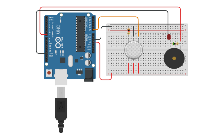 Circuit design Dte micro project - Tinkercad