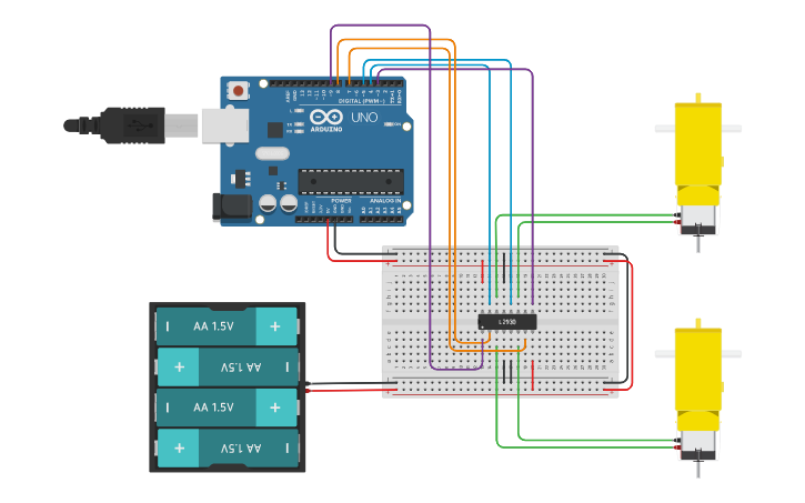 Circuit Design Speed Control Tinkercad