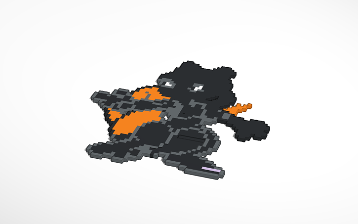 3D design Shadow Mewtwo - Tinkercad