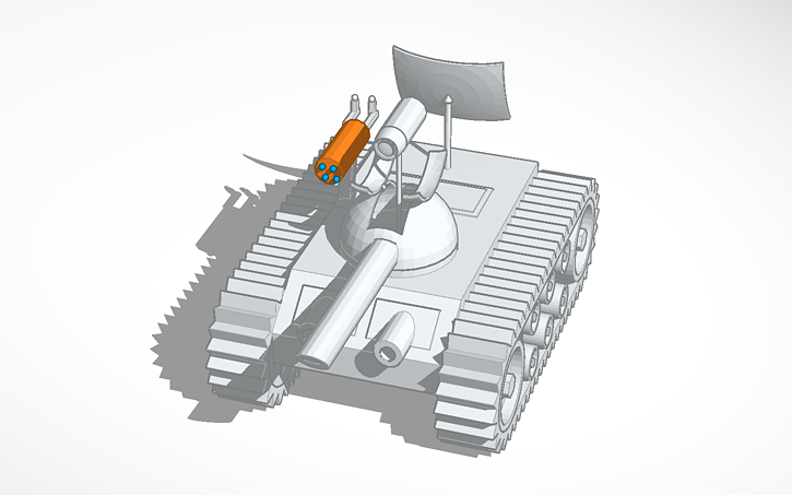 3D design tank - Tinkercad