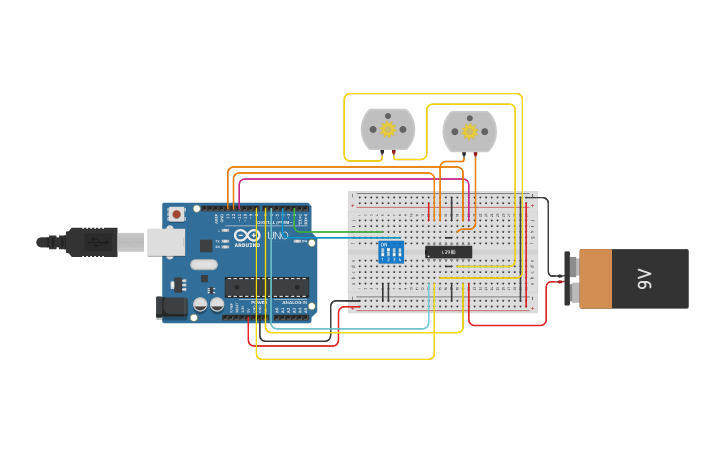 Circuit design Leonardo Karin | Tinkercad