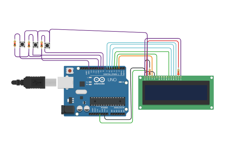 Circuit Design Digital Clock Using Arduino Tinkercad 1675