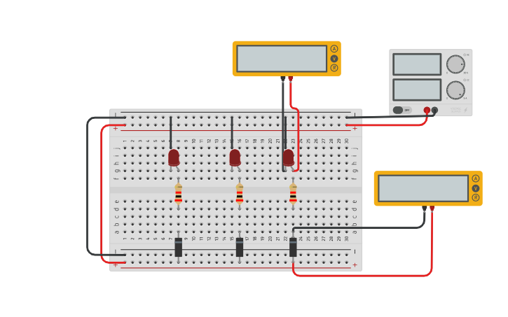 Circuit design DIODE IN PARALLEL - Tinkercad