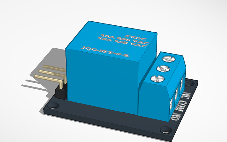 3d Design Relay Module Tinkercad