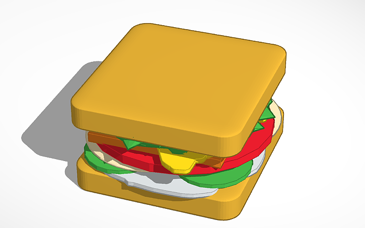 3D design Sandwich - Tinkercad