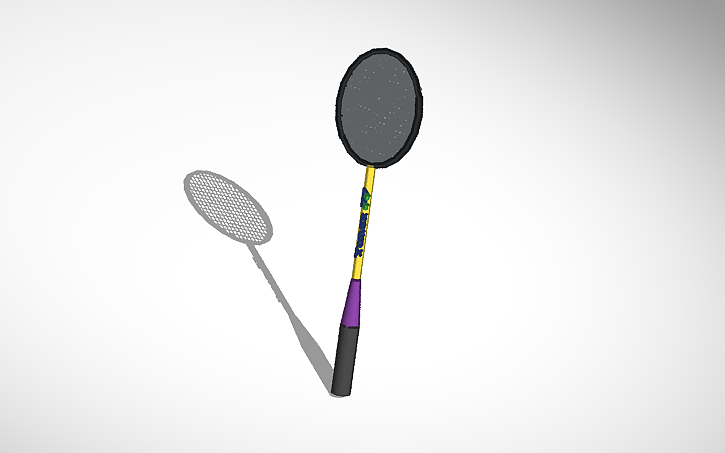 3D design Yonex Badminton Racket 2025 - Tinkercad