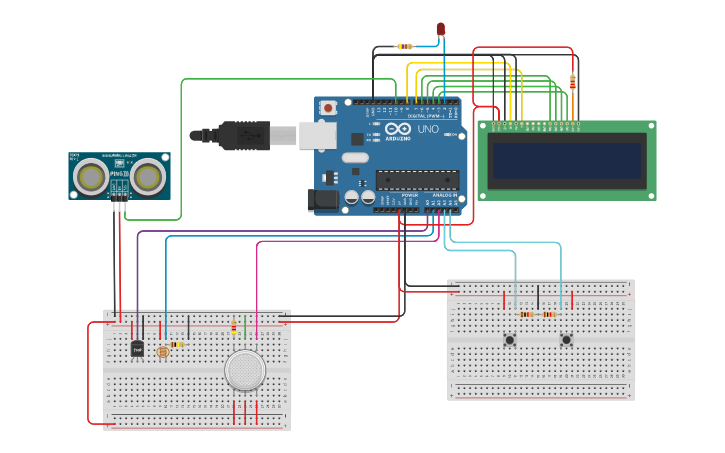 Circuit design Projet 2 Robin Roman A3a" | Tinkercad