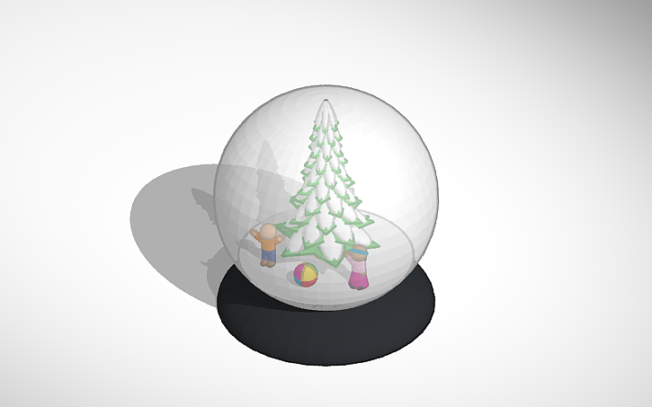 3D design snow globe | Tinkercad