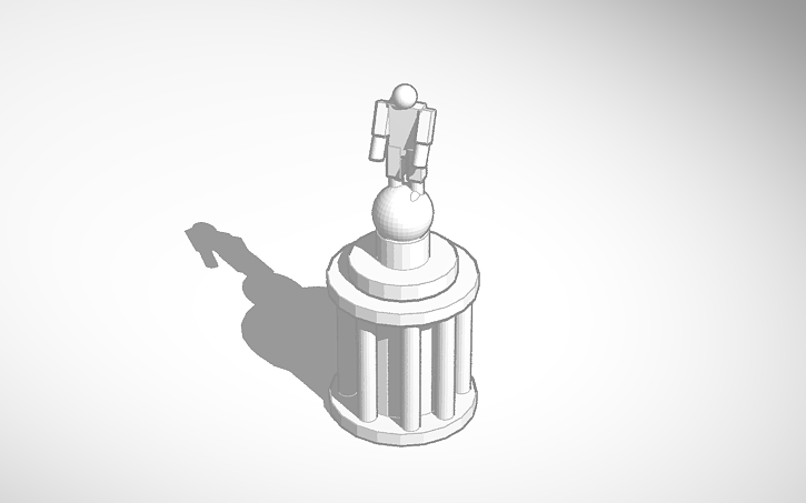 3D design The Statue of Freedom - Tinkercad