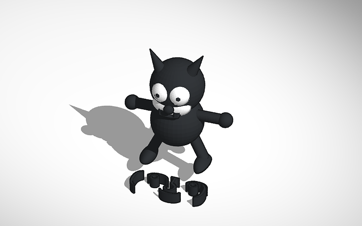 3D design Felix the Cat - Tinkercad