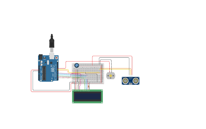 Circuit Design Water Level Indicator Tinkercad