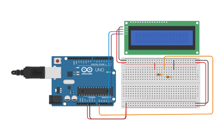 Circuit design Practica 2 Isaac Daniel Chávez 19300135 - Tinkercad