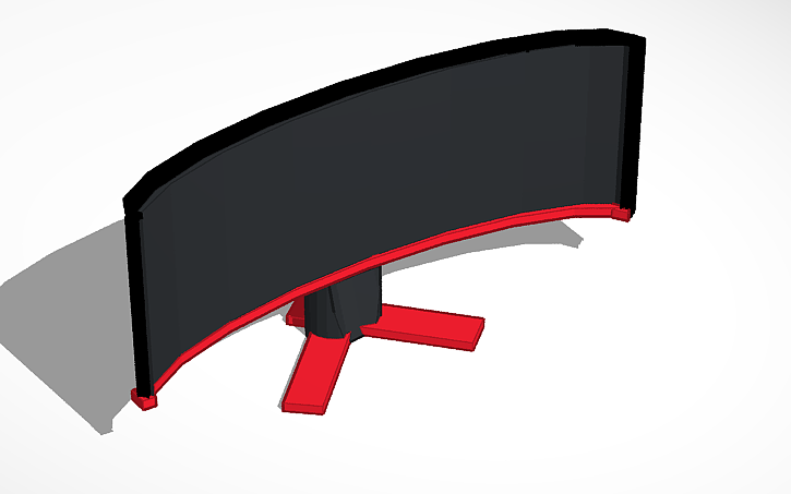 3D design монитор - Tinkercad