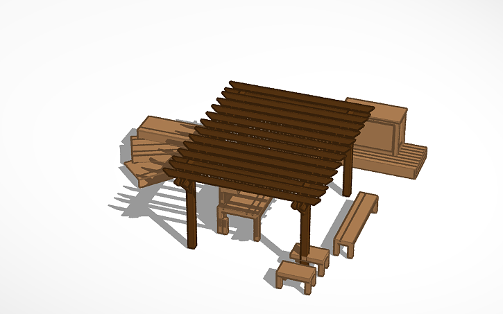 3D design Copy of Patio | Tinkercad