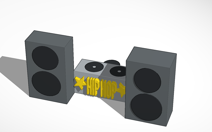 3D design hip hop studio | Tinkercad